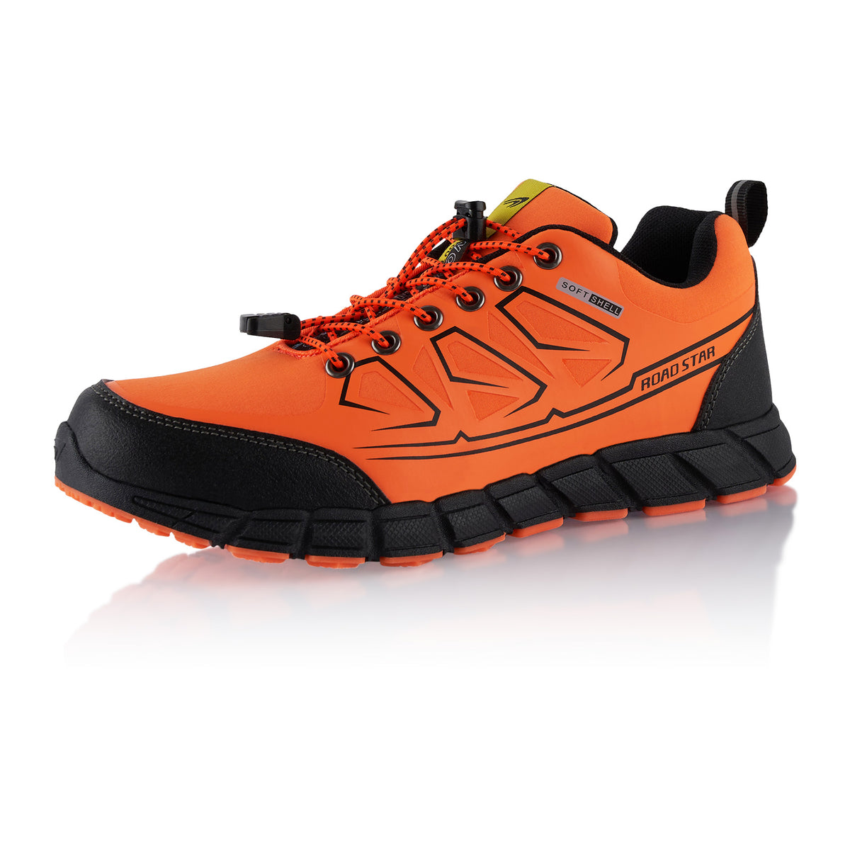 Wanderschuhe leichte Trekking Sportschuhe Softshell Orange Schwarz