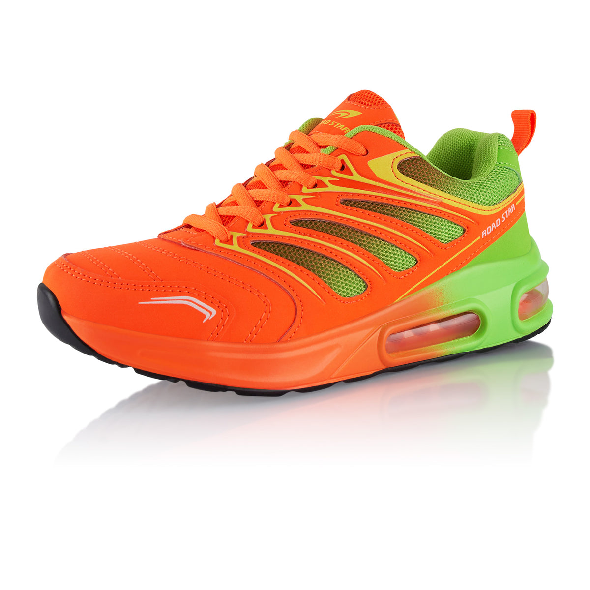 Damen Herren Sportschuhe Sneaker – Orange-Grün